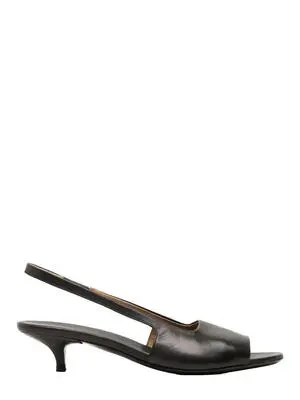 Marsèll Fiuto Leather Slingback Sandals - Black