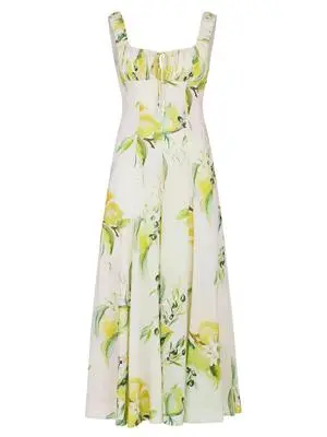 NICHOLAS Dina Midi Dress - White