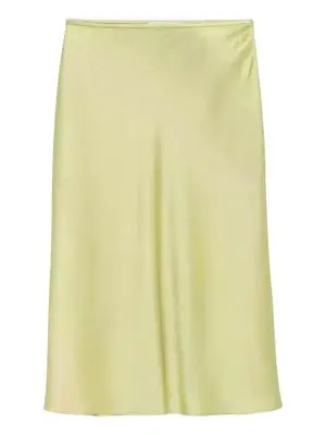 Blumarine Satin Midi Skirt - Green