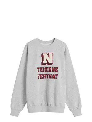 THISISNEVERTHAT Cross Stitched Crew Sweatshirt - Grey Heather