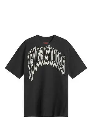 PLEASURES Twitch Waffle T-shirt - Black