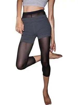 JULE Meshie Capri Tights Black