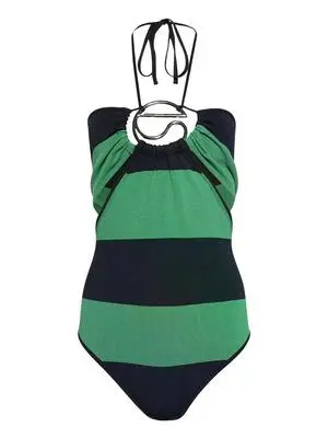 Coperni Striped Bodysuit - Green
