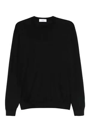 LARDINI Fine-knit Sweater - Black