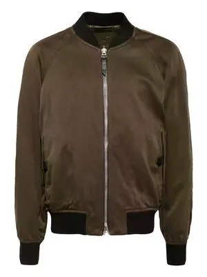 TOM FORD Gabardine Jacket - Brown