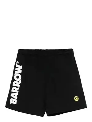 BARROW Logo-print Shorts - Black