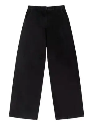 ENTIRE STUDIOS Cotton Wide Leg Jeans - Black