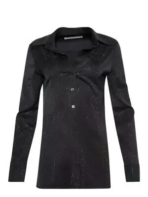 Alexander Wang Hotfix Button-up Shirt - Black