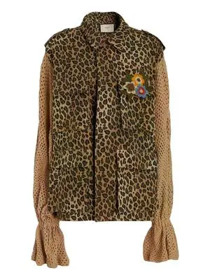 TU LIZÉ Leopard-print Jacket - Brown