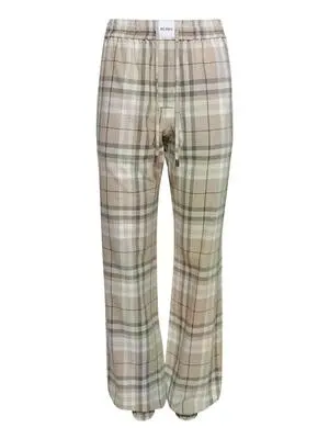 Attico Checked Lounge Trousers - Neutrals