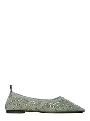 Tory Burch Crystal-embellished Ballet Flats - Blue