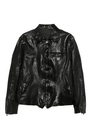 Yohji Yamamoto Leather Jacket - Black