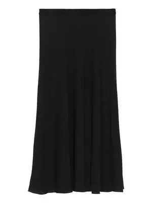 Theory A-line Midi Skirt - Black
