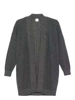 Eleventy Metallic-threading Cardigan - Grey