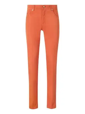 Marco Pescarolo Slim-cut Trousers - Red