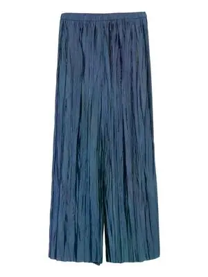 ROBERTO COLLINA Plissé Trousers - Blue