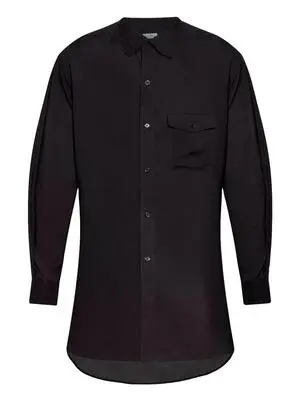 Yohji Yamamoto Layered-collar Shirt - Black