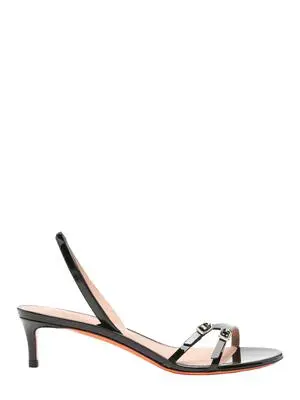 Santoni 45mm Virna Sandals - Black