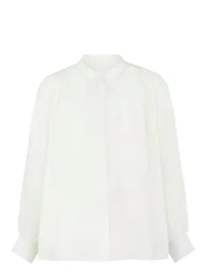 YVES SALOMON Pleated Shirt - Green