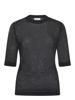 Rosetta Getty Mesh Top - Black