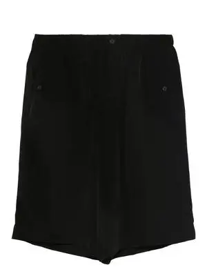 Yohji Yamamoto Decorative-tabs Shorts - Black