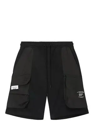 MUSIUM DIV. Logo-print Cargo Shorts - Black