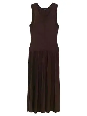 JOSEPH Ribbed Midi Dress - Brown