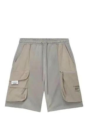 MUSIUM DIV. Logo-print Cargo Shorts - Grey
