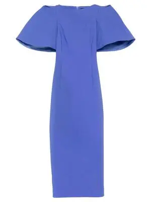 Solace London Lora Midi Dress - Blue