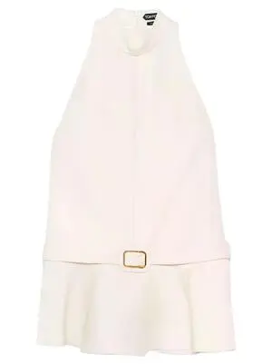 TOM FORD Buckle-detail Mini Dress - Neutrals