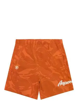AAPE BY *A BATHING APE® Cotton-blend Shorts - Orange