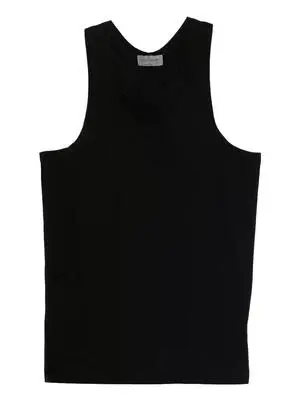 Yohji Yamamoto Cotton Tank Top - Black
