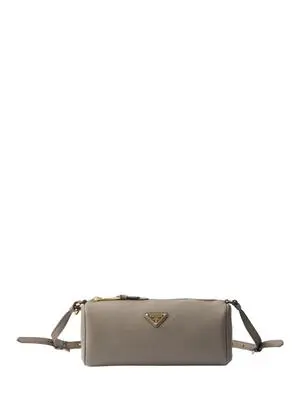 Prada Leather Shoulder Bag - Grey