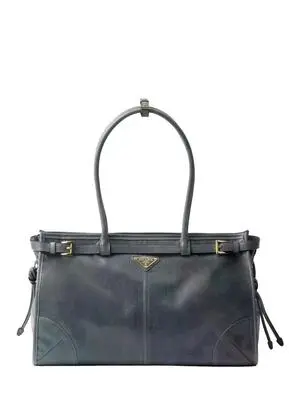 Prada Large Bonnie Tote Bag - Blue