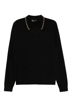 Kolor Wool Polo Shirt - Black