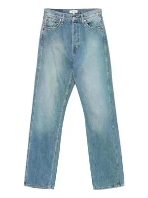 RE/DONE High-rise Straight-leg Jeans - Blue