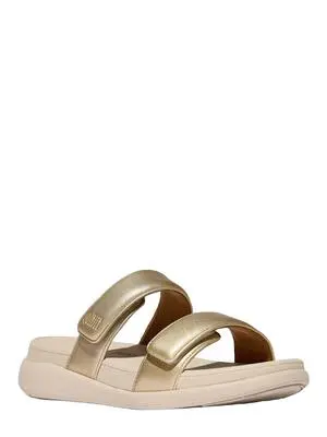Fitflop FitFlop F-mode Go Platform Slide Sandal Platino