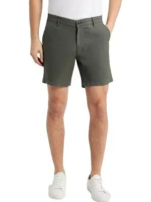 Ag Cipher Slim Fit Chino Shorts - Heathered Seaside Sage