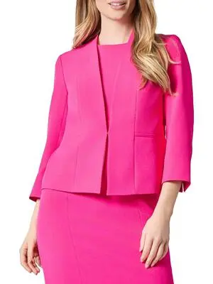 KASPER Open Cardigan-style Blazer - Pink Perfection