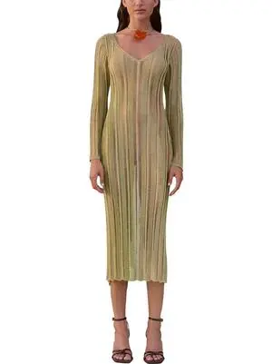 Cult Gaia Espen Midi Dress - Gold
