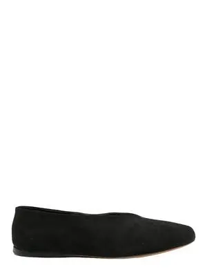 Proenza Schouler Suede Ballerina Flats - Black