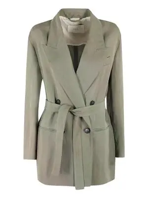 TELA Belted Jacket - Green