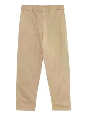 Yohji Yamamoto Cotton Trousers - Neutrals