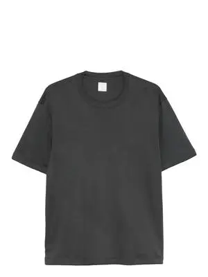 Eleventy Layered-detail T-shirt - Black