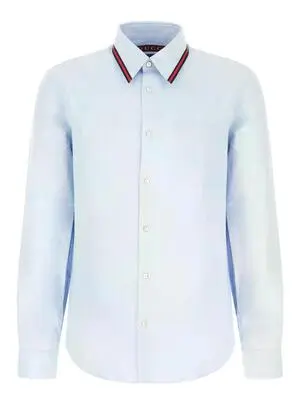 Gucci Web-stripe Shirt - Blue