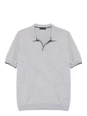 FAY Polo-collar T-shirt - Grey