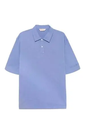 Marni Compact Jersey Polo Shirt - Blue