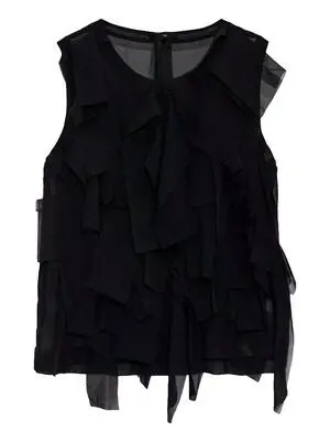 Comme Des Garçons Panelled Top - Black