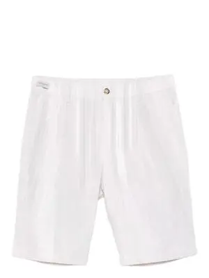 Paul & Shark Seersucker Cotton Bermuda Shorts - Neutrals