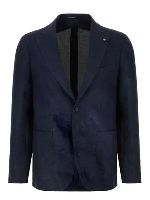 Tagliatore Single-breasted Blazer - Blue